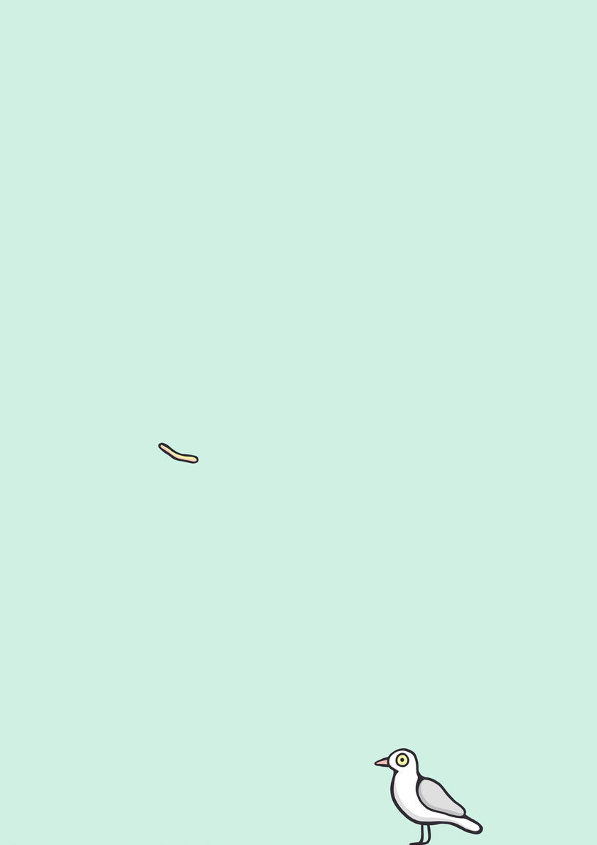 Seagull and Chip Art Print by Brentos
