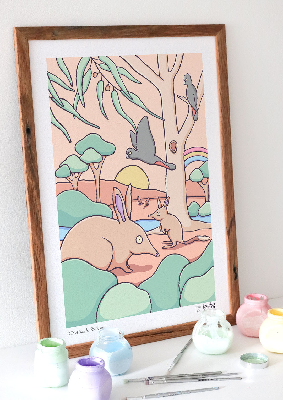 Australian Outback Bilbies Wall Art Print by Brentos