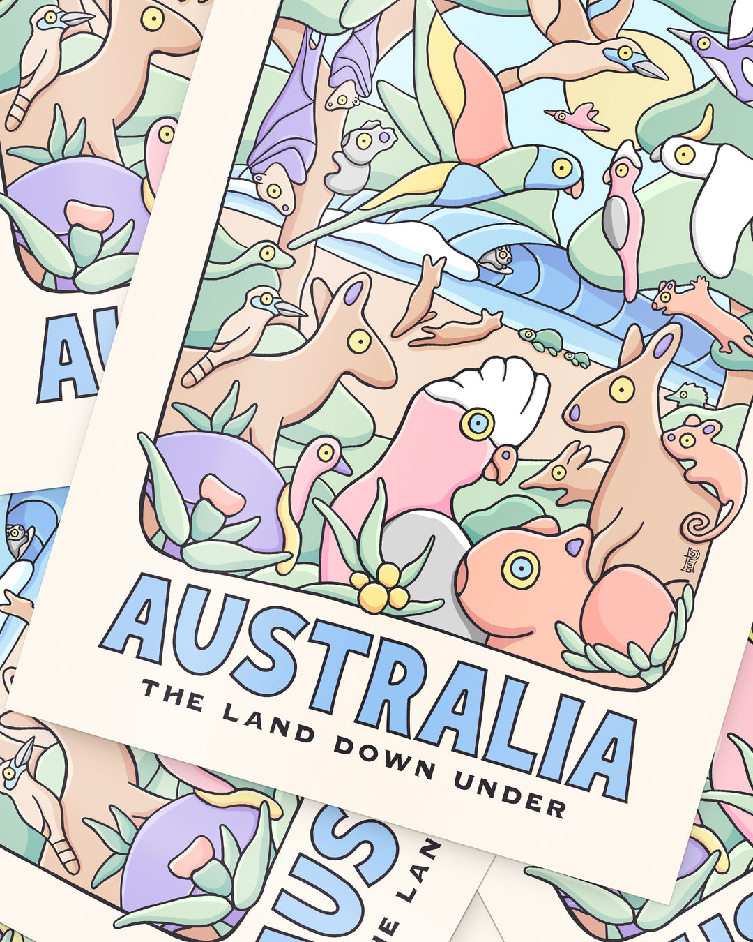 Australia Poster by Brentos